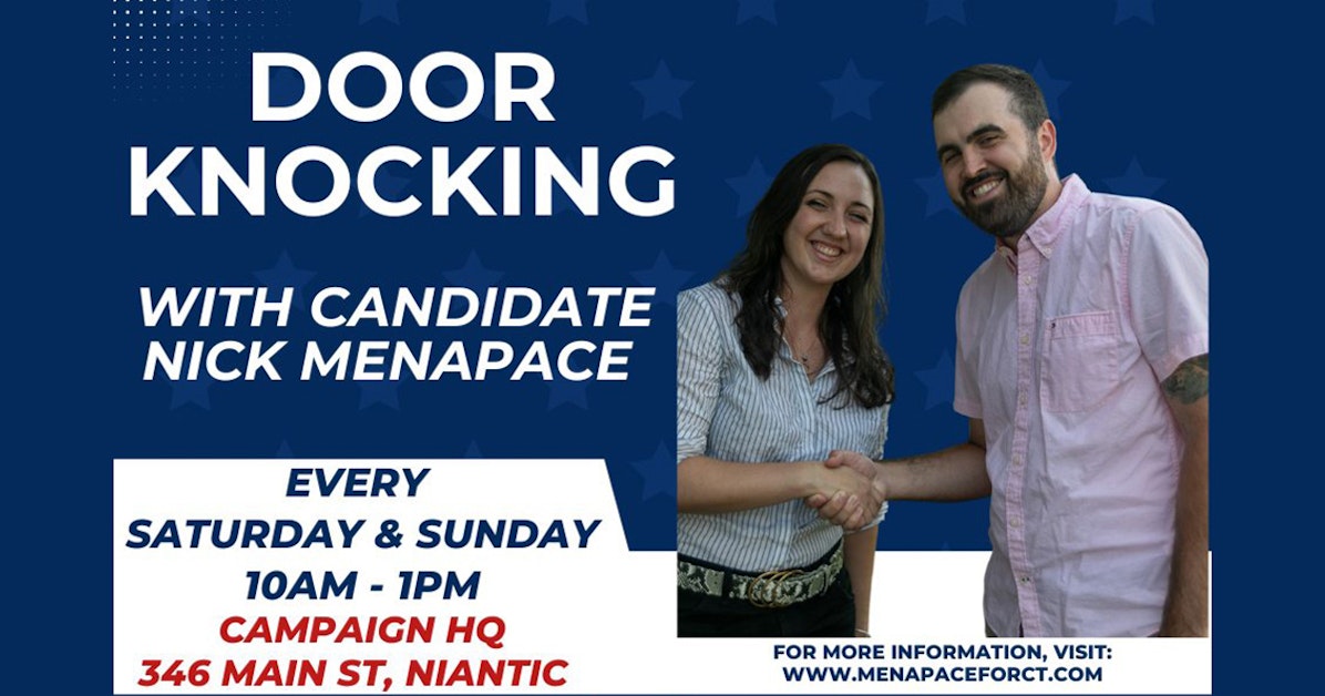 Canvas with State Representative Candidate Nick Menapace · Mobilize